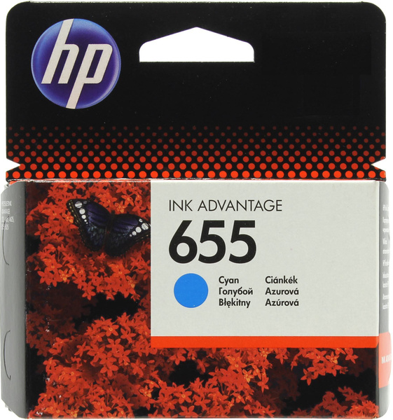 Расходник для печати HP 655, Голубой (cyan), для струйного принтера ...
