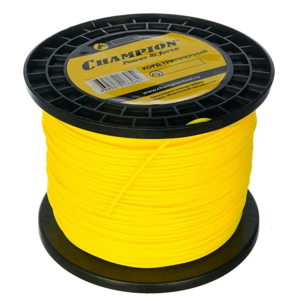 Леска для триммера Корд триммерный (леска) CHAMPION Round 4.0 мм* 95м ...