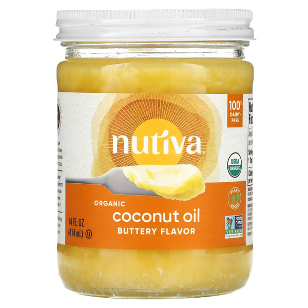 Nutiva Масло кокосовое 414мл. 1шт. - купить с доставкой по выгодным ...