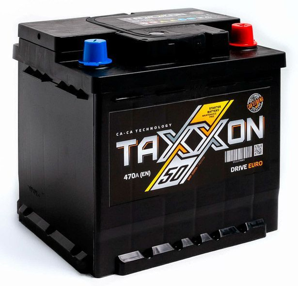 Аккумулятор автомобильный 12v 50 Ah Taxxon Drive Euro 6СТ-50 Ah 470 А обратная полярность ...