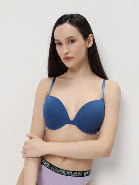 Бюстгальтер Женский GUESS пуш-ап, размер 75B синий Хлопок, Модал Повседневный Китай купить c ...