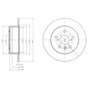 Диск тормозной задний Delphi BG4268 - купить по низкой цене в интернет ...