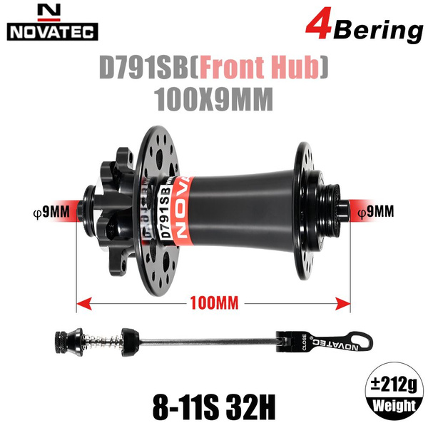 NOVATEC D791SB D792SB Велосипедный втулка с подшипником QR Thru BOOST 24/28/32 отверстий для ...