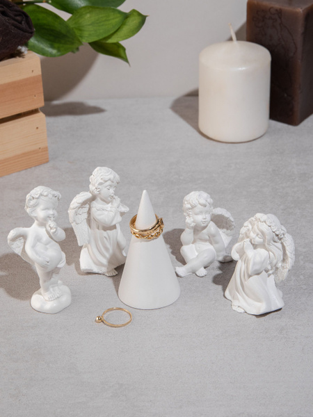 Статуэтка Magic Makers Ангелы4НаборММ арт Ангел4шт+холдерДляКолецБелый - купить по низким ценам ...