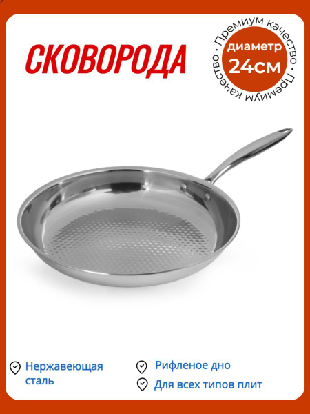 Сковорода-гриль Luxstahl гриль сковорода б, 24 см - купить по выгодным ...