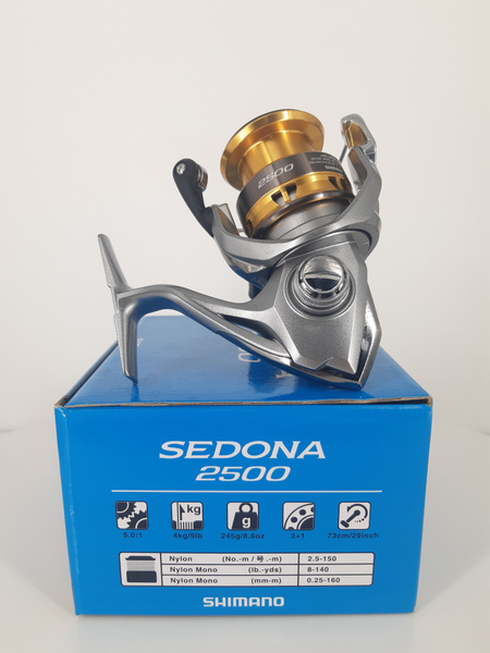 Катушка Shimano 17 Sedona, Безынерционная, 2500, Передний фрикцион ...
