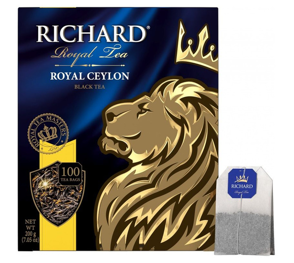 Richard Черный "Royal Ceylon" 2 гр/пак, 100 пак - купить с доставкой по ...