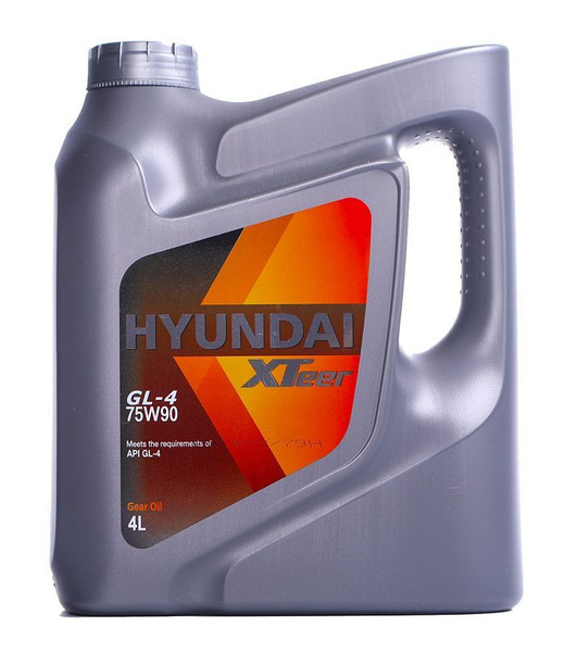 HYUNDAI XTeer Gear Oil 75W90 GL-4 4л масло трансмиссионное - купить по ...