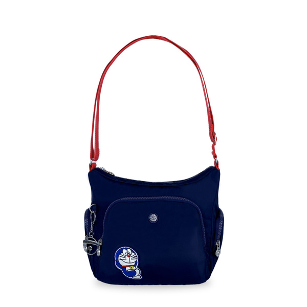 Легкая удобная сумка Kipling x DORAEMON на плечо среднего размера цвета ...