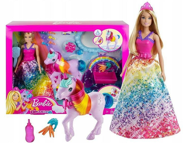 Кукла Barbie Dreamtopia принцесса + единорог GTG01 - купить с доставкой ...
