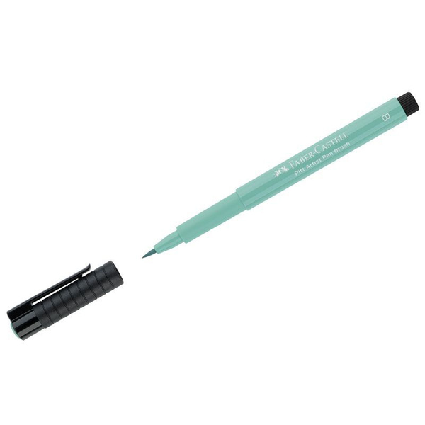 Ручка капиллярная Faber-Castell "Pitt Artist Pen Brush" цвет 161 бирюзовая, пишущий узел "кисть ...