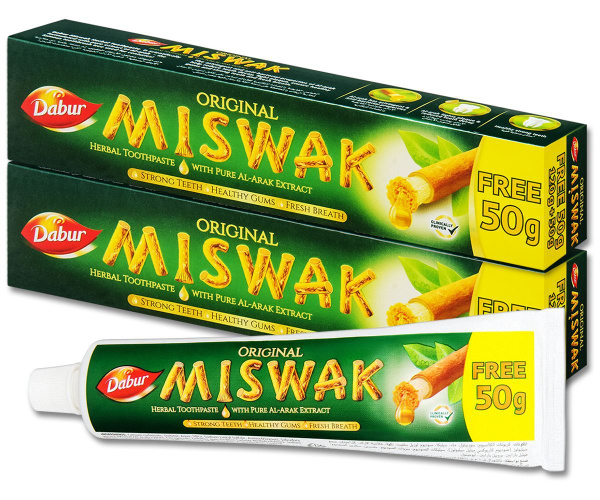 Зубная паста DABUR Miswak Original, 170 г, 2 шт. - купить с доставкой ...