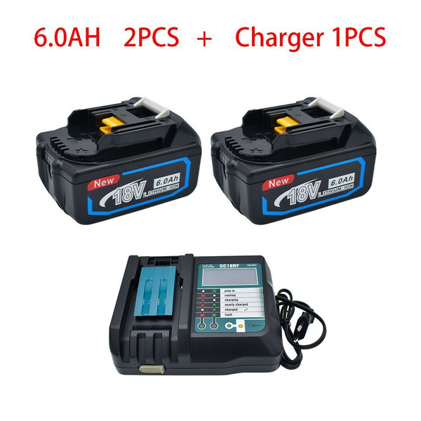 Оригинальный литий - ионный аккумулятор Makita 18V 6000mAh 18V Буровая скважина Замена батареи ...