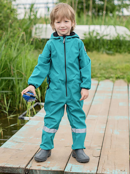Комбинезон детский демисезонный Флисовичок Softshell непромокаемый для ...
