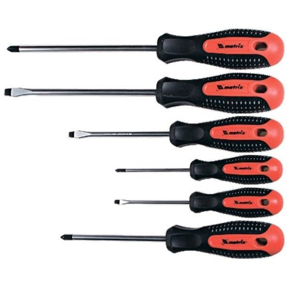 Набор отверток MATRIX 13351 TRIX Fusion, CrV, 3-компонентная рукоятка ...