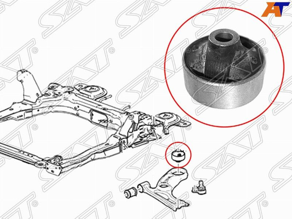 Сайлентблок переднего рычага задний CHEVROLET AVEO (T300) 11- SAT ...