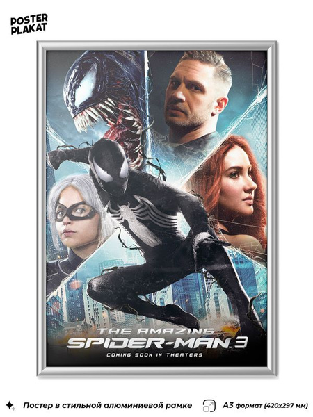 Характеристики Постер Новый Человек паук 3 The Amazing Spider Man 3 в