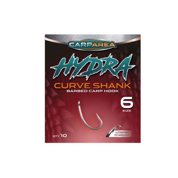 Крючки карповые CARPAREA HYDRA Curve Shank №6 - купить с доставкой по выгодным ценам в интернет ...