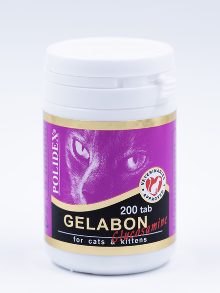 Витамины для кошек Polidex Gelabon Glucozamine, 200 таб, для суставов ...