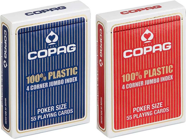 Карты Copag 4 Corner Jumbo Index Red / Blue New - купить с доставкой по выгодным ценам в ...