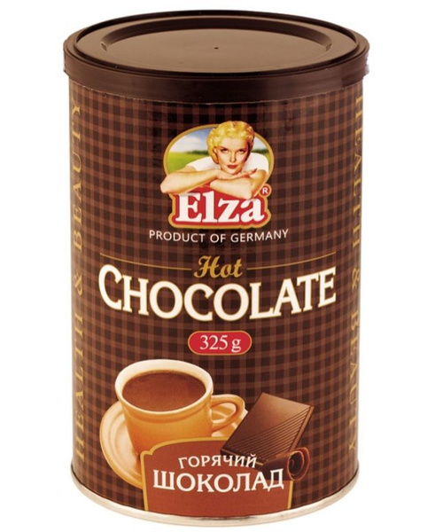 Горячий шоколад ELZA Hot Chocolate жестяная банка 325 г, Германия ...