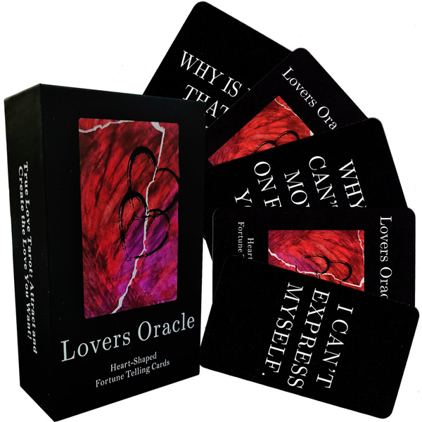 Карты Таро Lovers Oracle: Heart-Shaped Fortune Telling Cards 12*7см ...