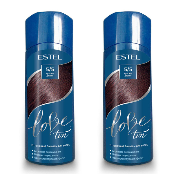ESTEL LOVE TON Оттеночный бальзам 5/5 красное дерево (2 шт в наборе) - купить с доставкой по ...