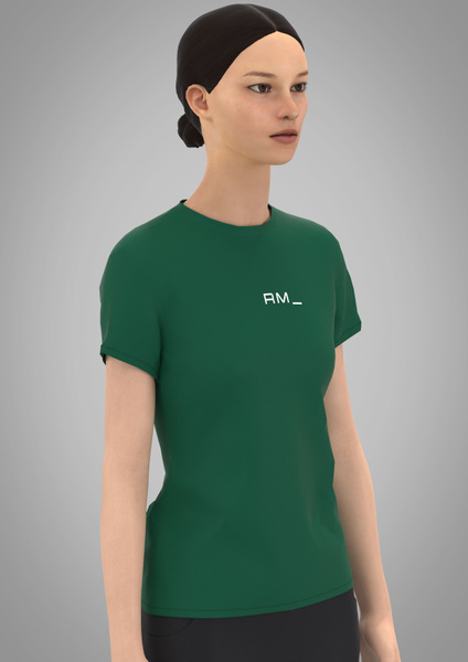 Футболка RM Minasyan Roza, размер 42, цвет темно-зеленый, 100% - купить по выгодной цене в ...
