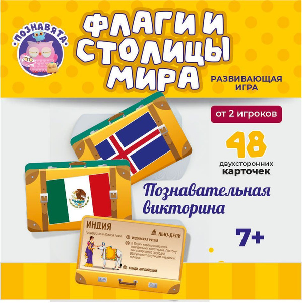 Флаги мира для детей + Флаги стран / Настольная развивающая игра ...