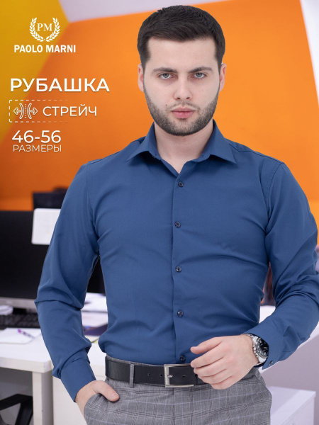 Рубашка Paolo Marni - купить с доставкой по выгодным ценам в интернет-магазине OZON (1152667990)