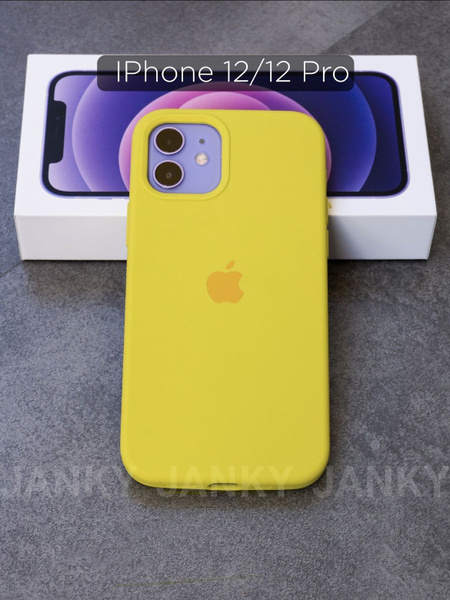Силиконовый чехол на Айфон 12 12 Pro с логотипом / Silicone case iPhone ...
