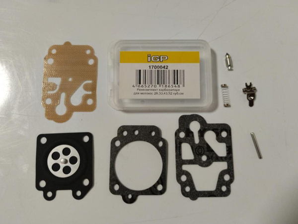 Ремкомплект карбюратора для мотокос 26,33,43,52 куб.см/IGP 1700042 - купить по выгодной цене в ...