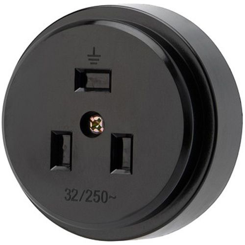 Розетка сетевая 220 для электрической плиты Rexant 11-8983 РШ открытый монтаж 2P+2PE, 32 А ...