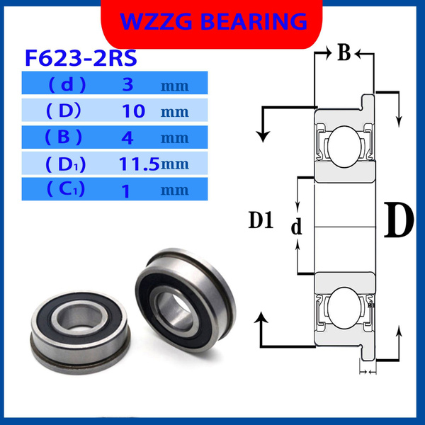 Подшипник универсальный WZZG F623-2RS - купить по выгодной цене в интернет-магазине OZON ...