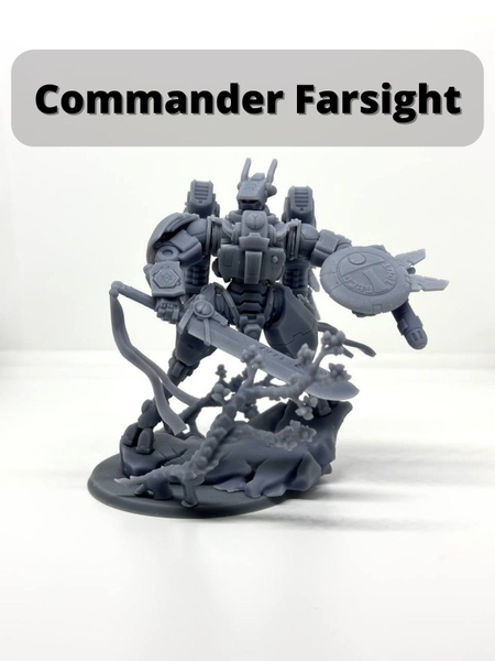 Сборная миниатюра "Commander Farsight" Warhammer 40k SpaceMarine,НРИ ...