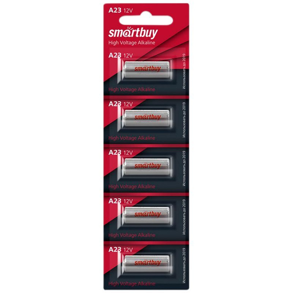 Батарейка SmartBuy MN21 (23A) 12V алкалиновая, BC5 - пачка 5 шт ...