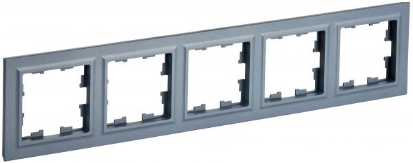 IEK Рамка электроустановочная Brite, синий, 5 пост., 4 шт. купить на OZON по низкой цене ...