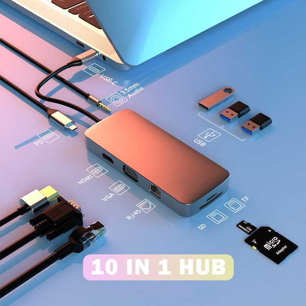 Usb C Hub Type C к Hdmi совместимой док станции концентратору Usb 3 0