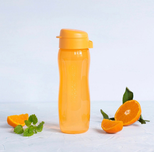 Эко-бутылка "Стиль" оранжевая с клапаном, 500 мл Tupperware по выгодной ...