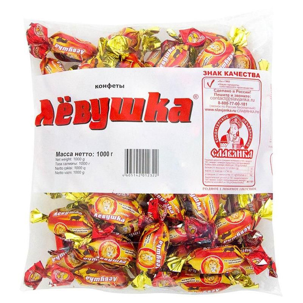 Конфеты Славянка Левушка 1 кг купить с доставкой по выгодным ценам в интернет магазине Ozon