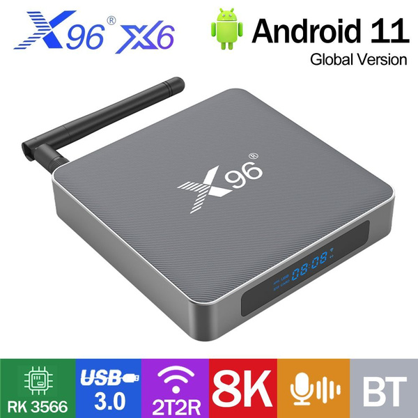 Медиаплеер X96 X6, USB, HDMI, RJ-45 Ethernet, TF, черный, Android купить по низкой цене с ...