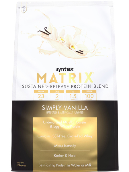 Комплексный протеин SYNTRAX Matrix 2 lbs 907 г, Ваниль - купить с ...