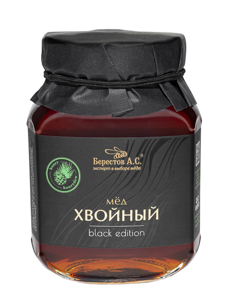 Мед Берестов А.С. натуральный Хвойный Black Edition, 500 г - купить с ...