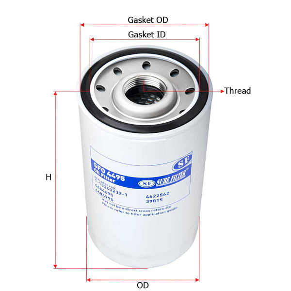 Фильтр масляный Sure filter Hitachi/Isuzu/JCB - купить по выгодным ...