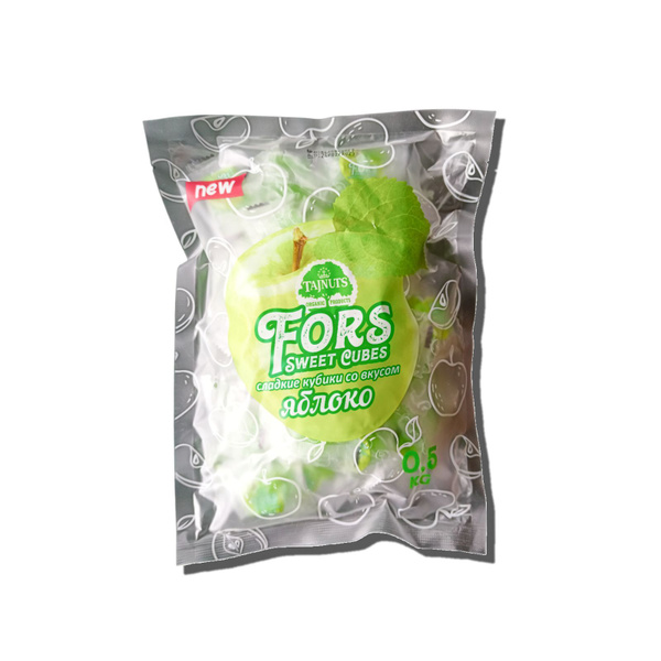 Сладкие кубики со вкусом яблоко, "TAJNUTS", 500гр - купить с доставкой ...