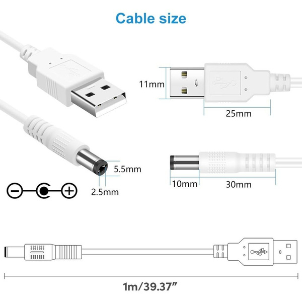 USB-концентратор,USB повышающий кабель 5V до 9V/12V для подключения power bank - 5V 5.5 2.1mm ...