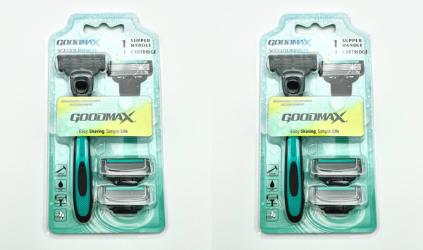 Goodmax Windrunner Станок для бритья 4 лезвия+3 касеты,2 шт - купить с ...