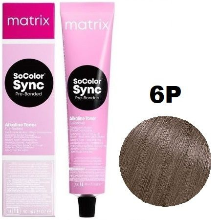 Matrix Color Sync Крем-краска для волос 6P темный блондин жемчужный ...