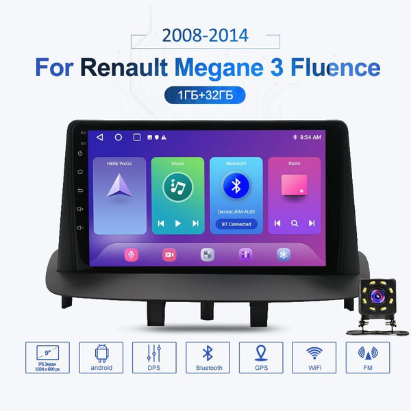 Штатная магнитола 1+32Гб для Рено Меган/For Renault Megane 3 Fluence ...