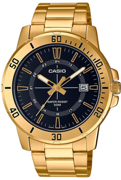 Кварцевые мужские наручные часы Casio Collection Mtp Vd01g 1c с индикацией текущей даты купить